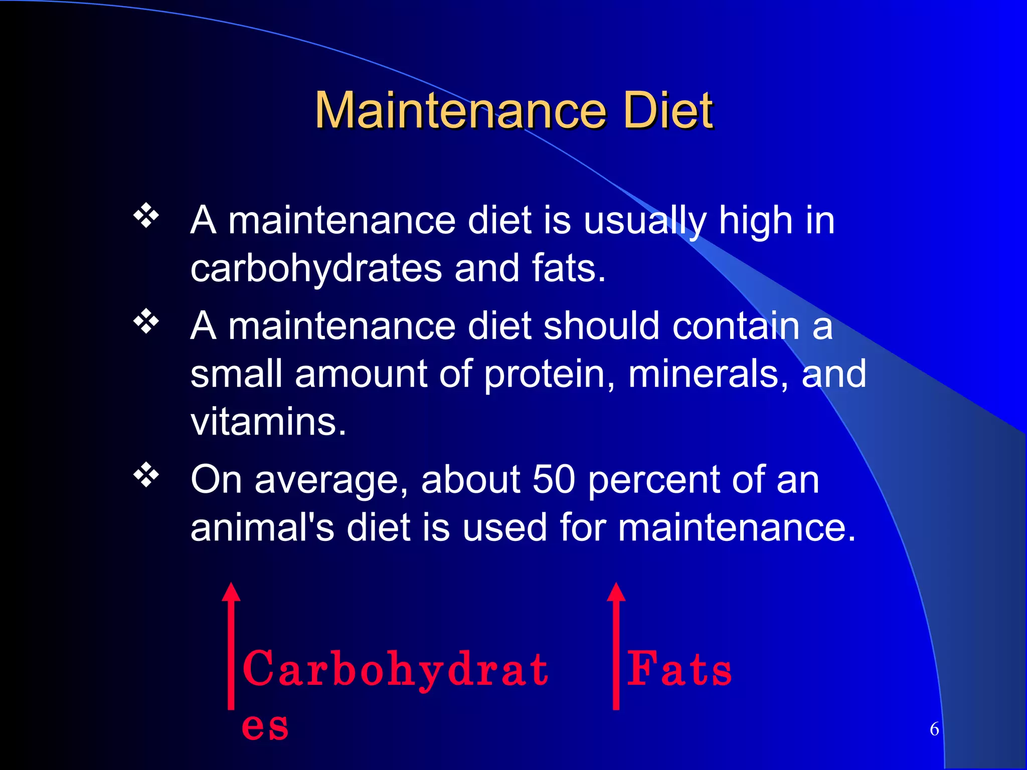 Nutritional Needs of Livestock Animals | PPT
