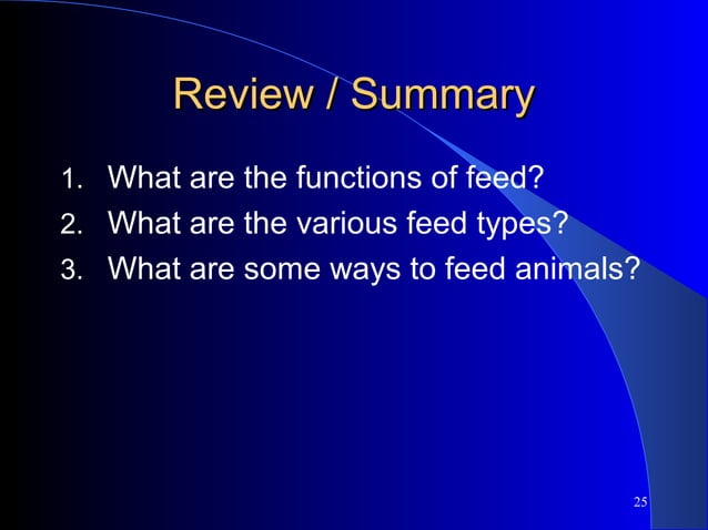 Nutritional Needs of Livestock Animals | PPT