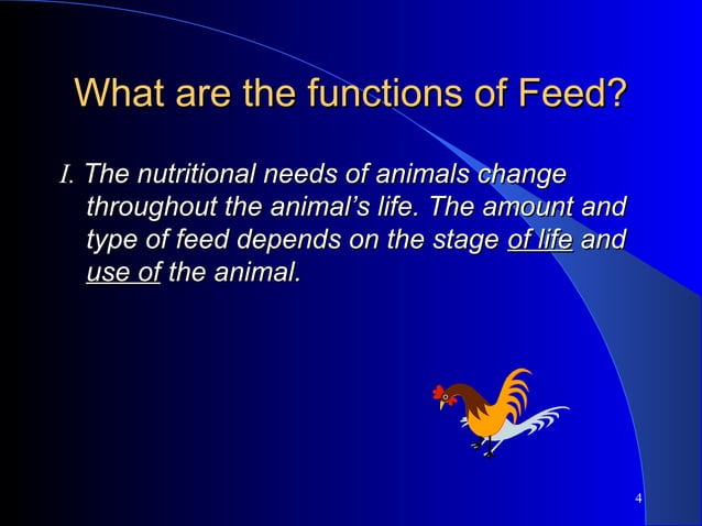 Nutritional Needs of Livestock Animals | PPT