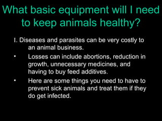 Maintain Good Animal Health | PPT