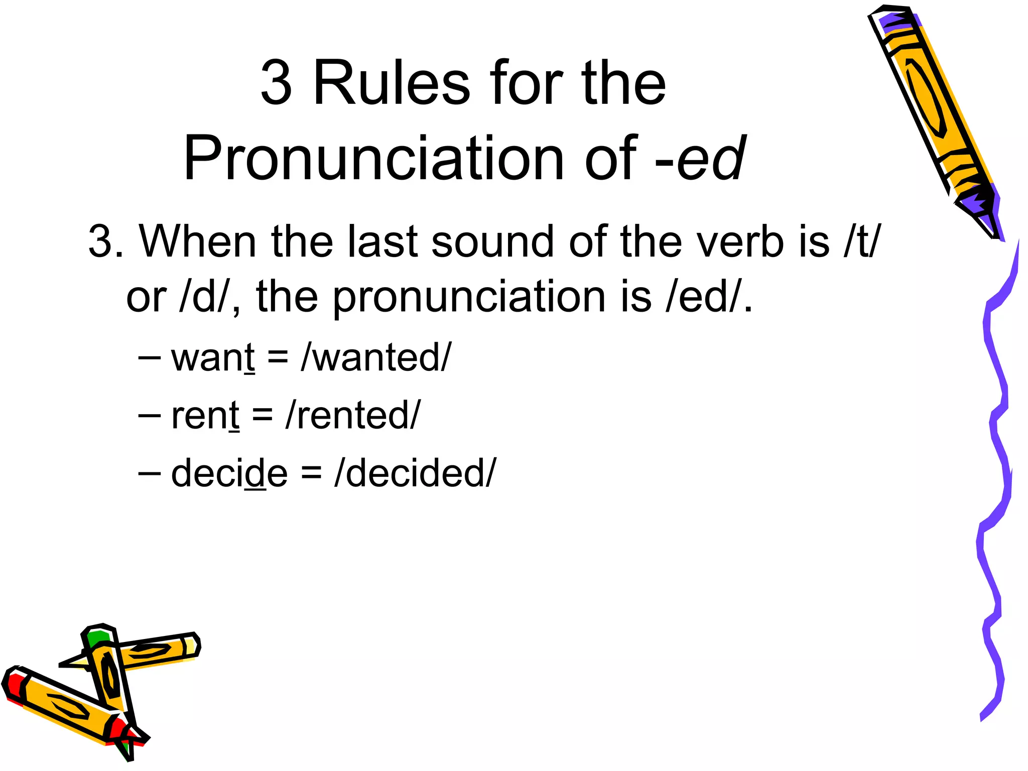 Ed Pronunciation Leslie | PPT