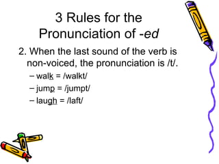 Ed Pronunciation Leslie | PPT