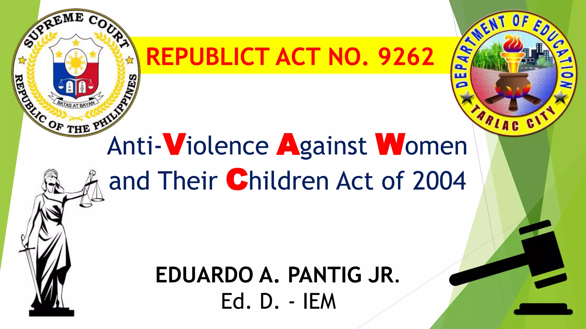 Republic Act 9262 | PPT