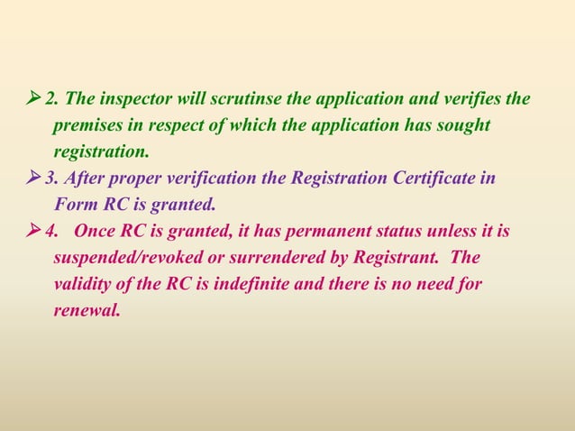 Excise duty registration | PPTX