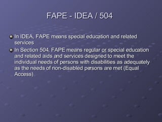 Ed Regs And Chronic Illness | PPT | Special Needs Kids | Parenting