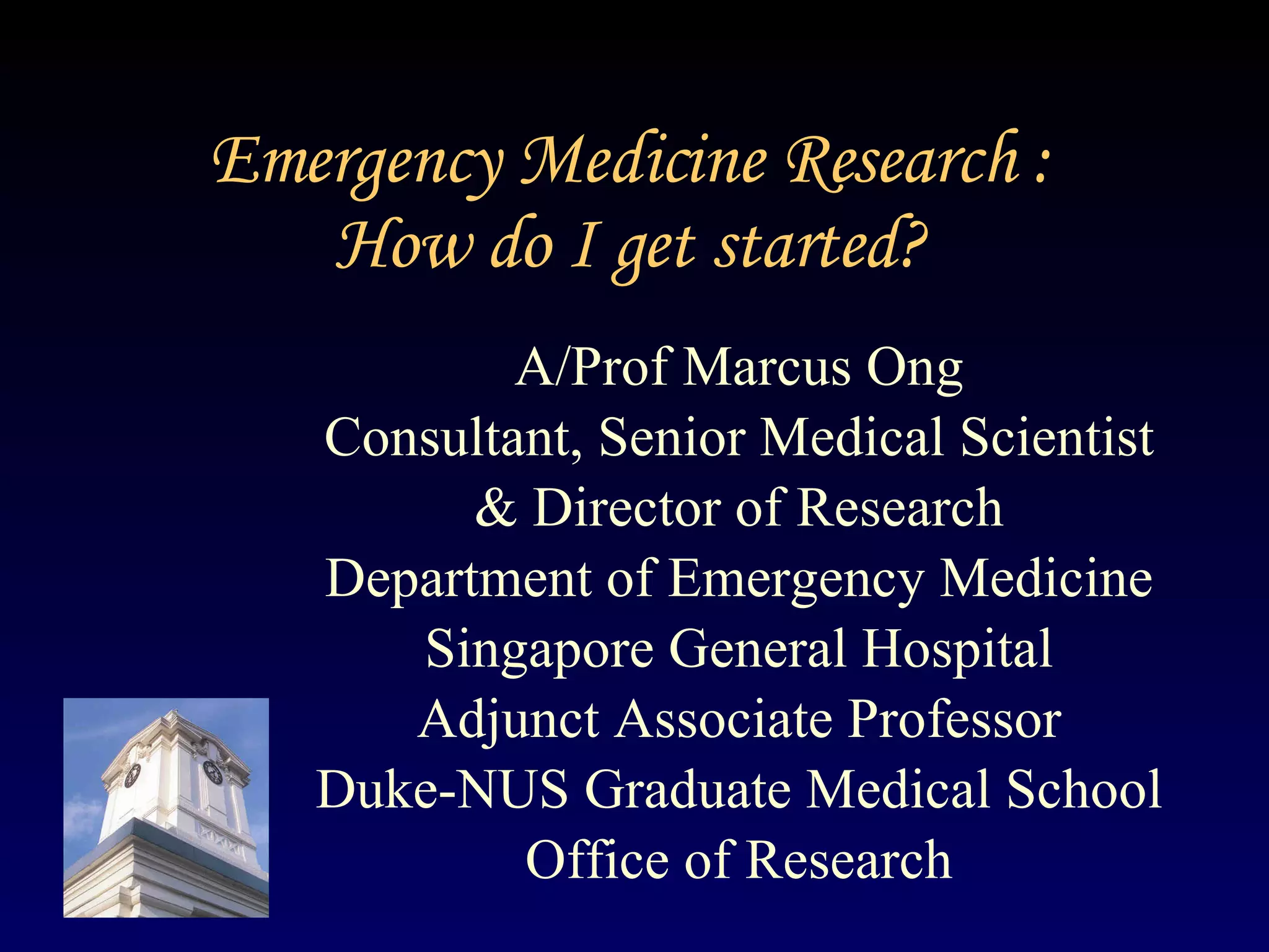EmergencyMedicine Research | PPT