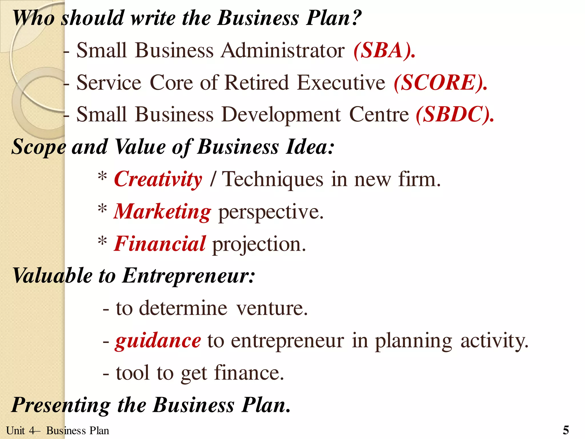 Entrepreneurship development - Business Plan | PDF