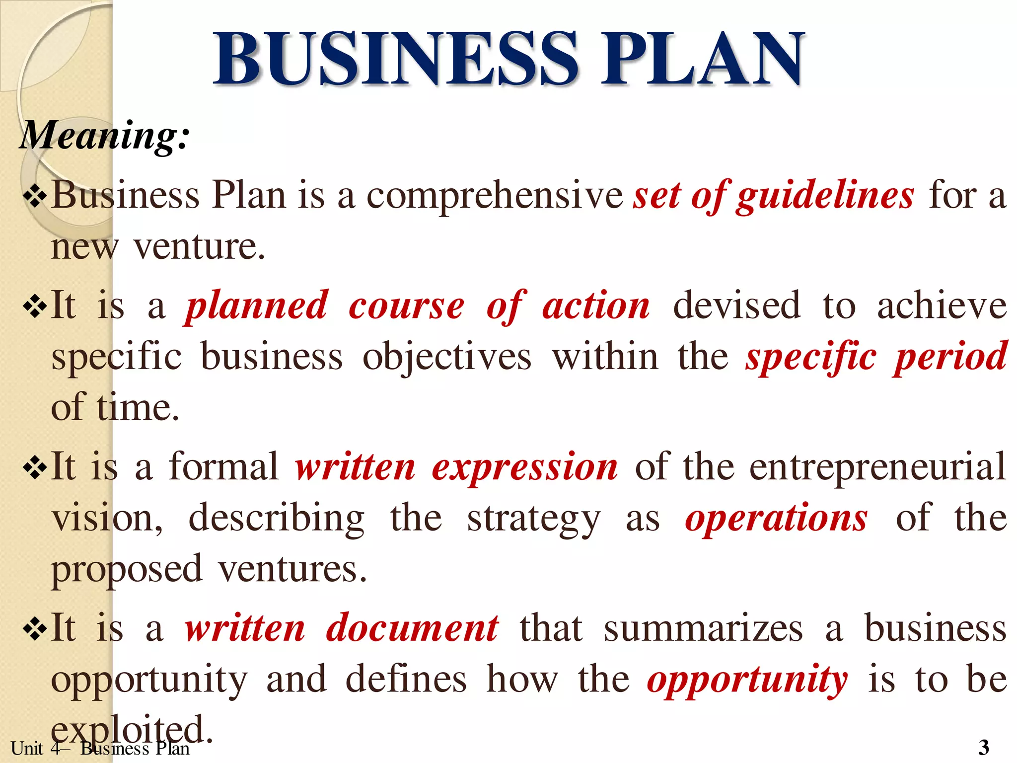 Entrepreneurship development - Business Plan | PDF