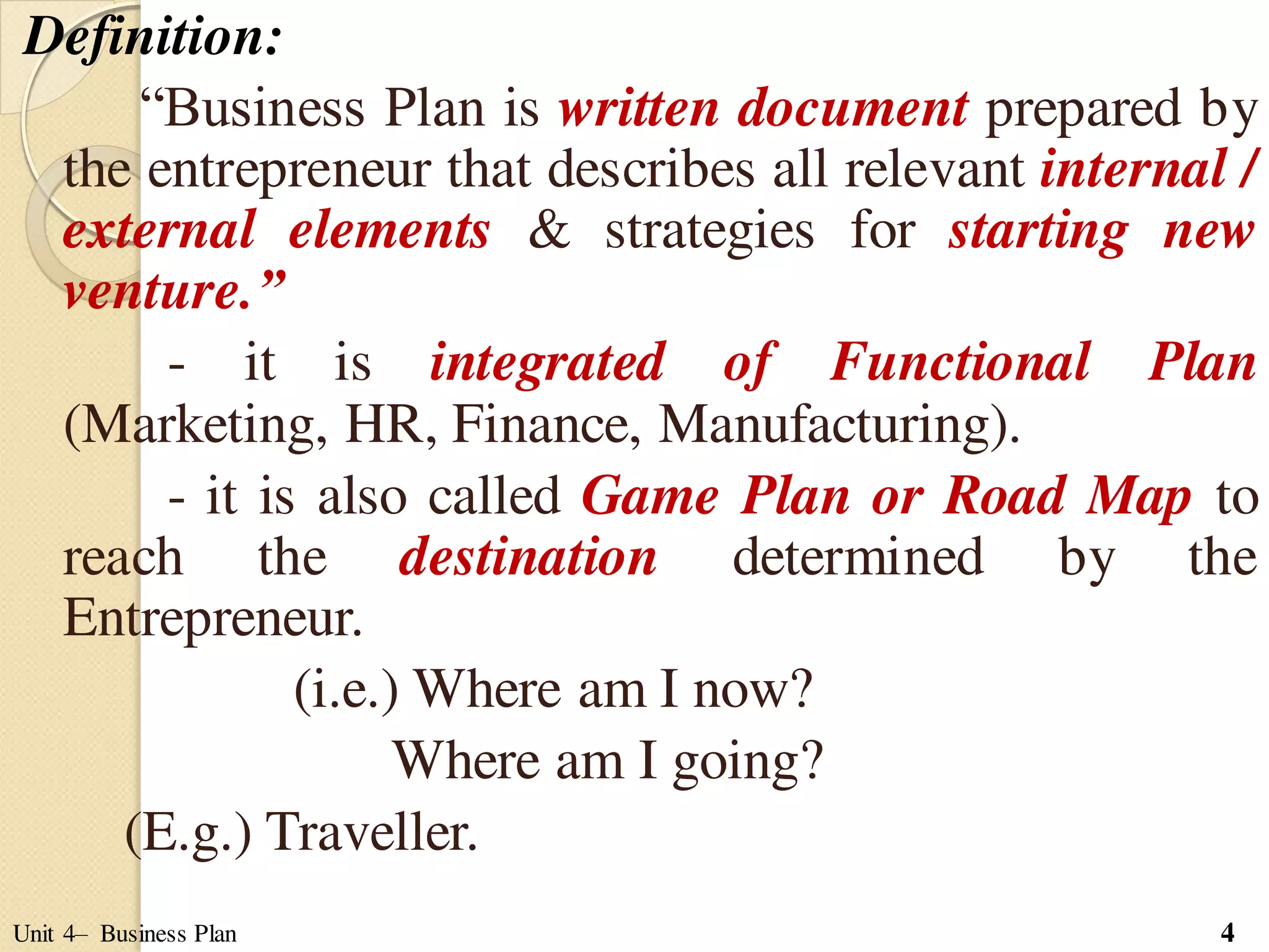 Entrepreneurship development - Business Plan | PDF