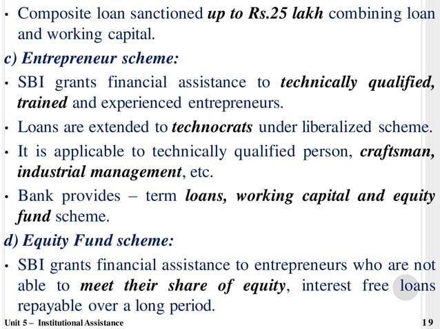 Entrepreneurship development - Institutional Assistance | PDF ...