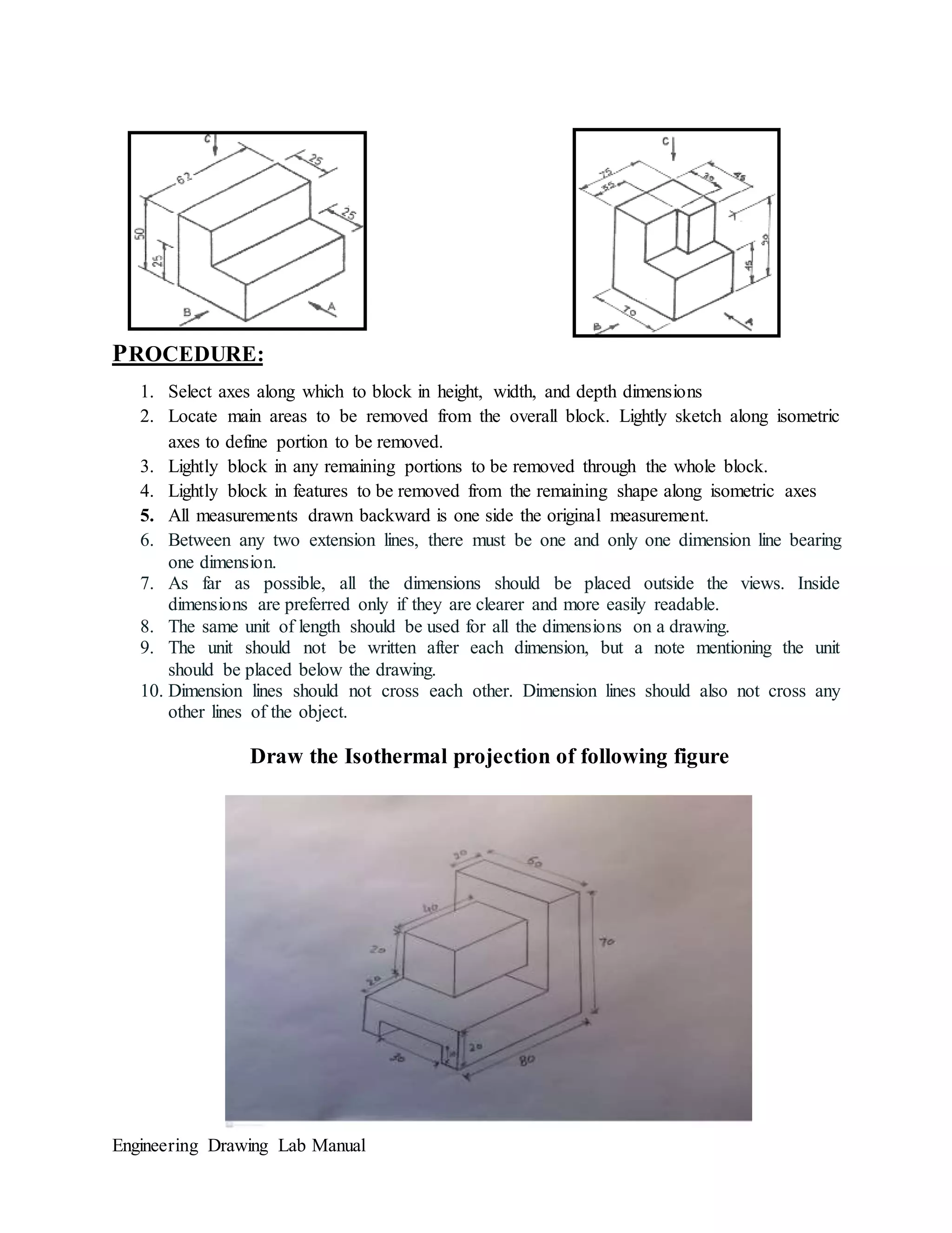 Engineering Darwing (Isomeric Projection) | DOCX