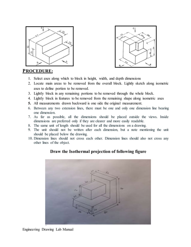 Engineering Darwing (Isomeric Projection) | DOCX