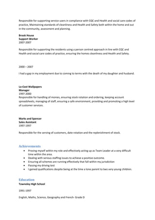 Curriculum Vitae | DOC