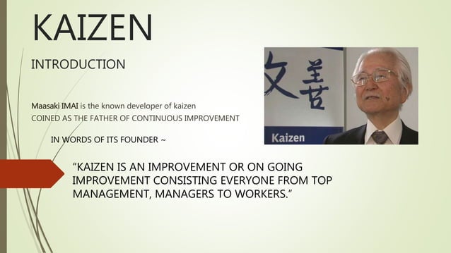 KAIZEN | PPTX | Business | Business and Finance