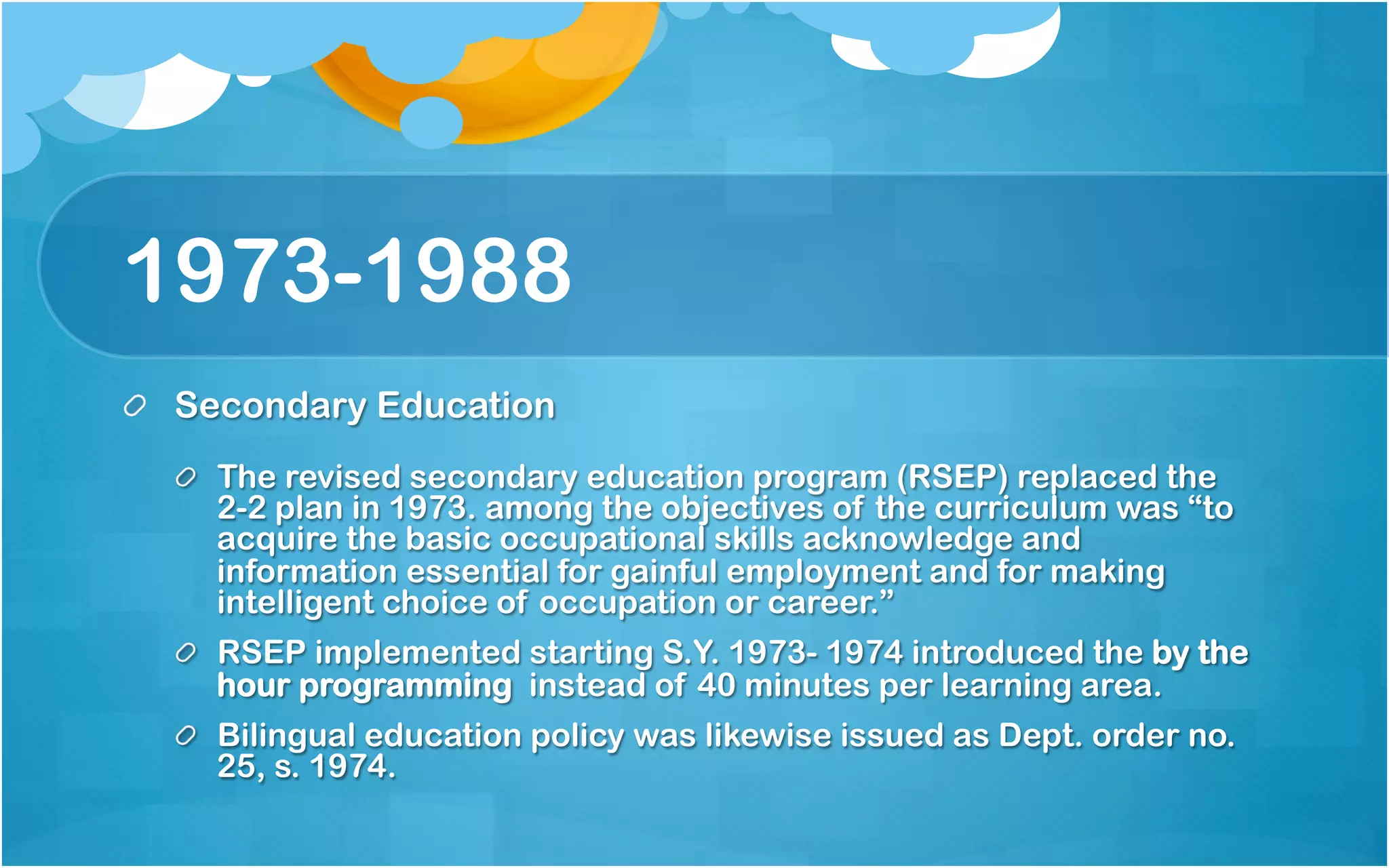 Journey in the Basic Education Curricular reforms | PDF