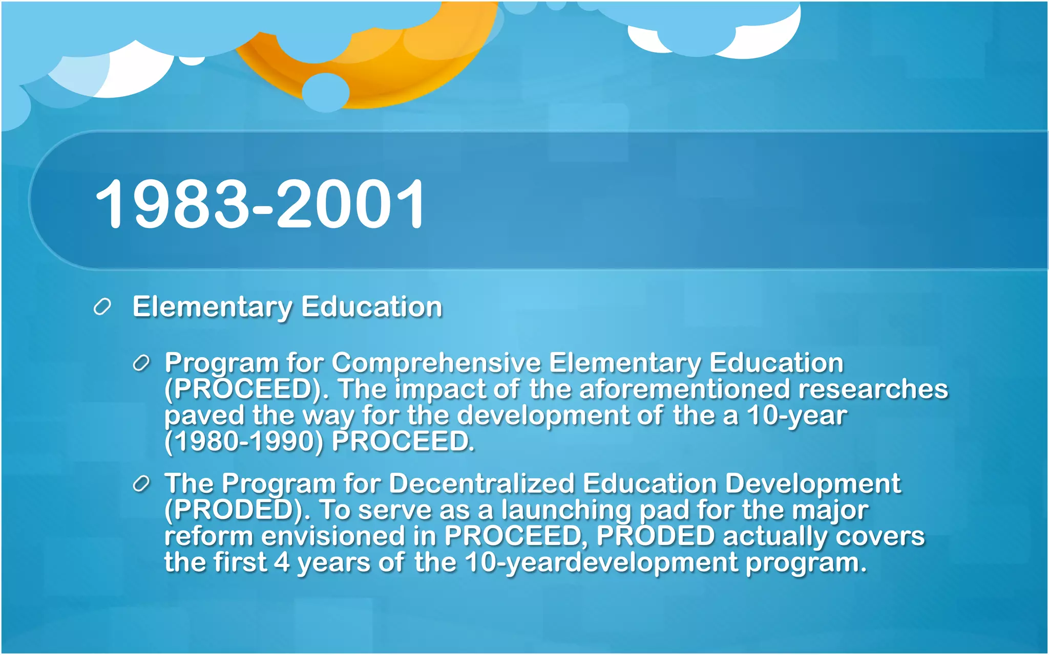 Journey in the Basic Education Curricular reforms | PDF