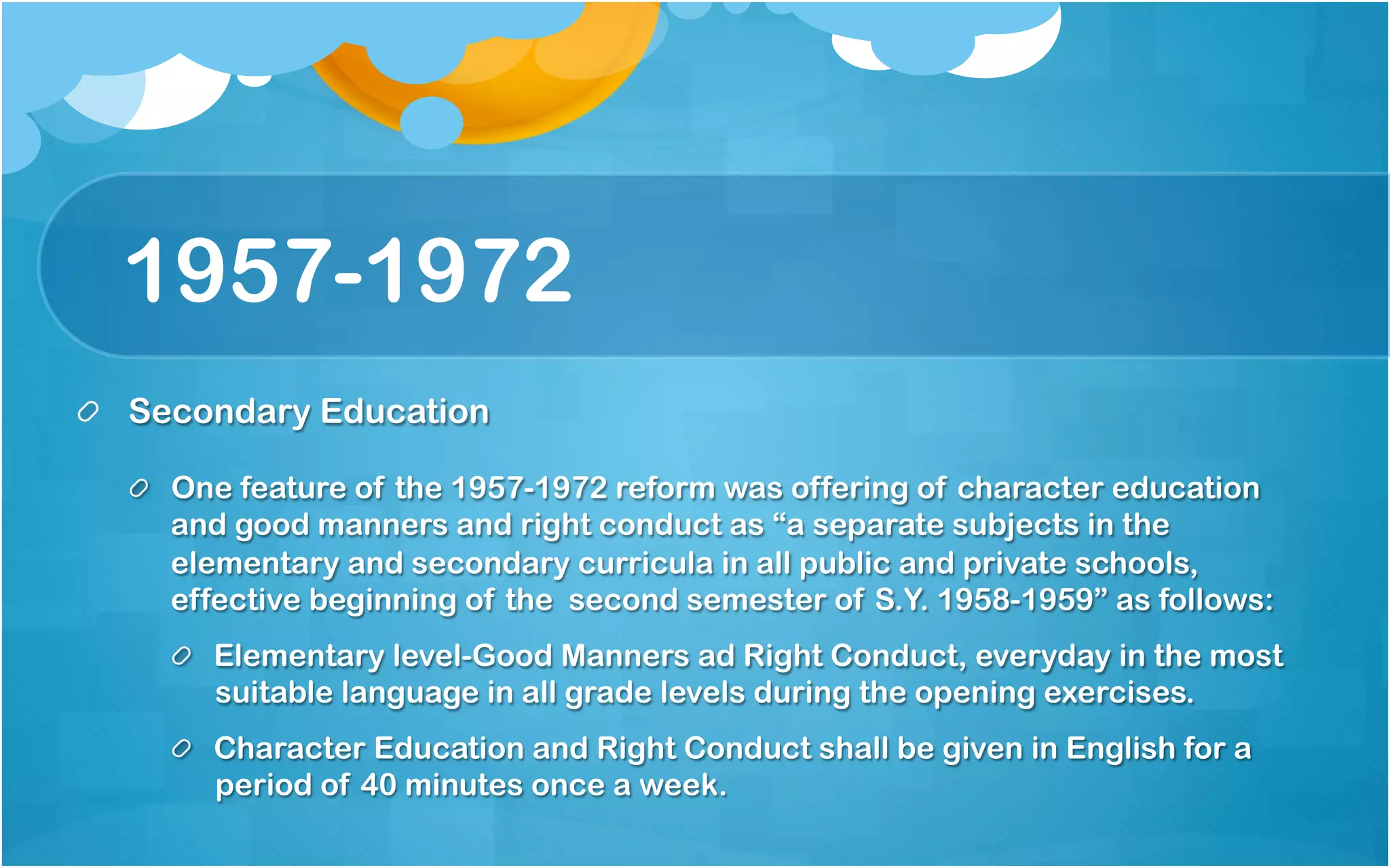 Journey in the Basic Education Curricular reforms | PDF