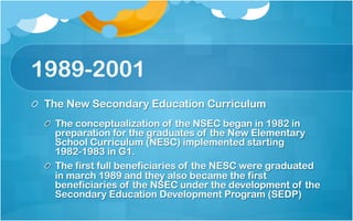 Journey in the Basic Education Curricular reforms | PDF