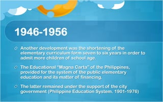 Journey in the Basic Education Curricular reforms | PDF