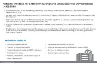 Role Of Agencies assisting Entrepreneurship | PDF