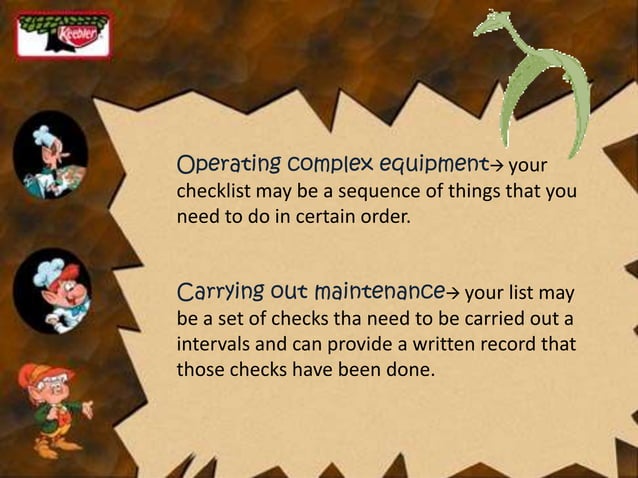 different kinds of checklist ppt | PPT