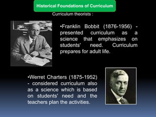 Major Foundations of Curriculum | PPTX