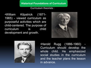 Major Foundations of Curriculum | PPTX