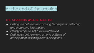 Reading and Writing | PPT