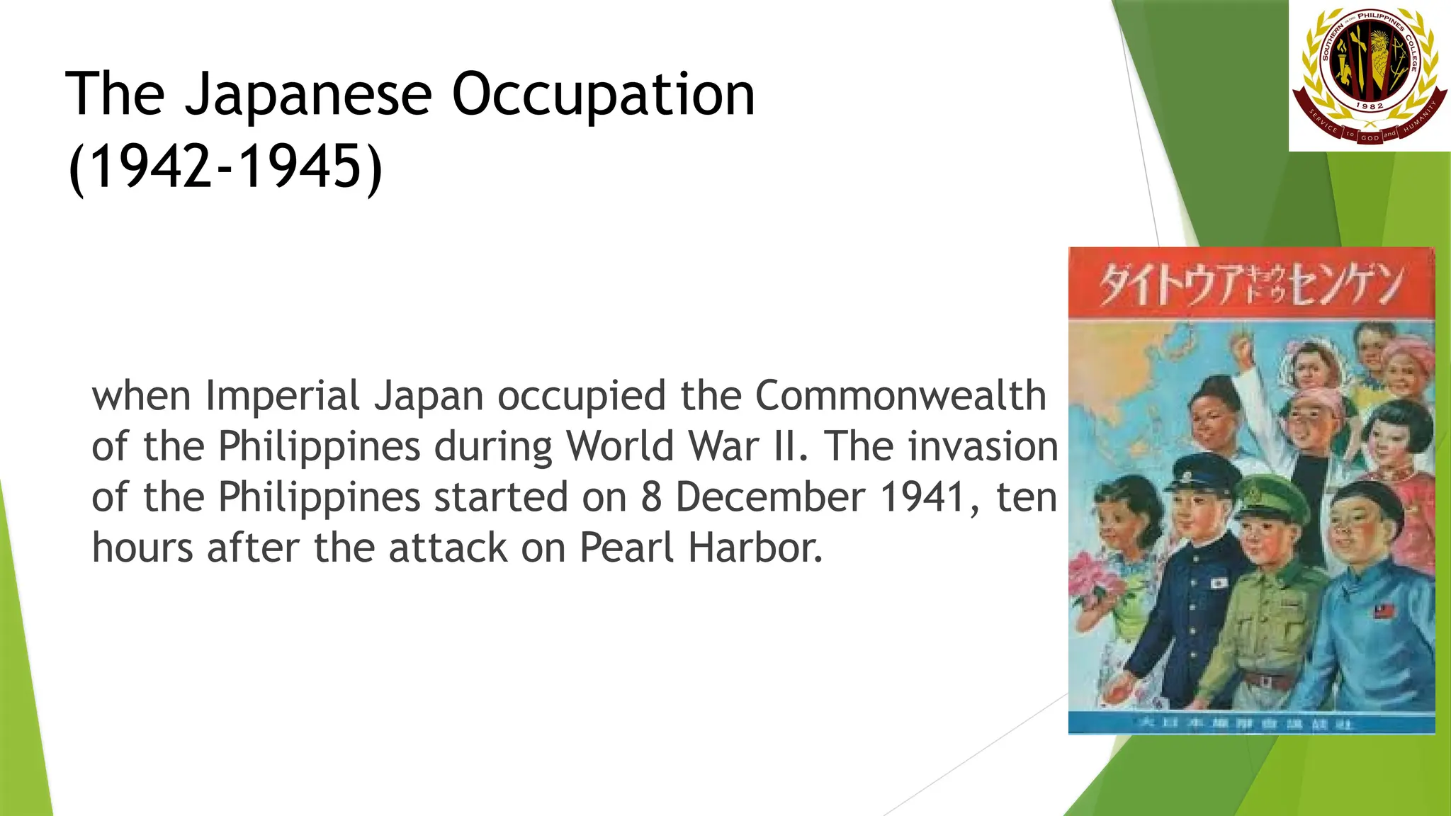 ED 120 COMMON WEALTH PERIOD THE JAPANESE OCCUPATION.pptx
