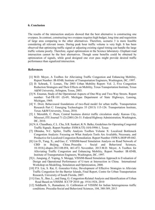 TE004, A Study On Feasible Traffic Operation Alternatives At Signalized Intersection In Dhaka ...