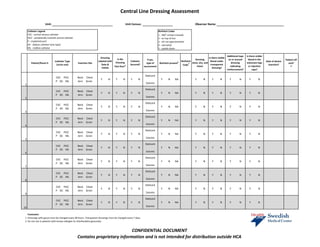 CL Dressing Assessment v2 | PDF | Surgery | Medical Health