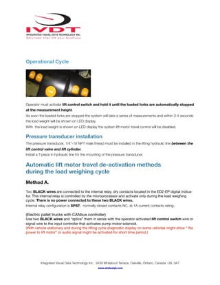 Electric Pallet Truck Weighing Scales, ED2 ep v1600 | PDF