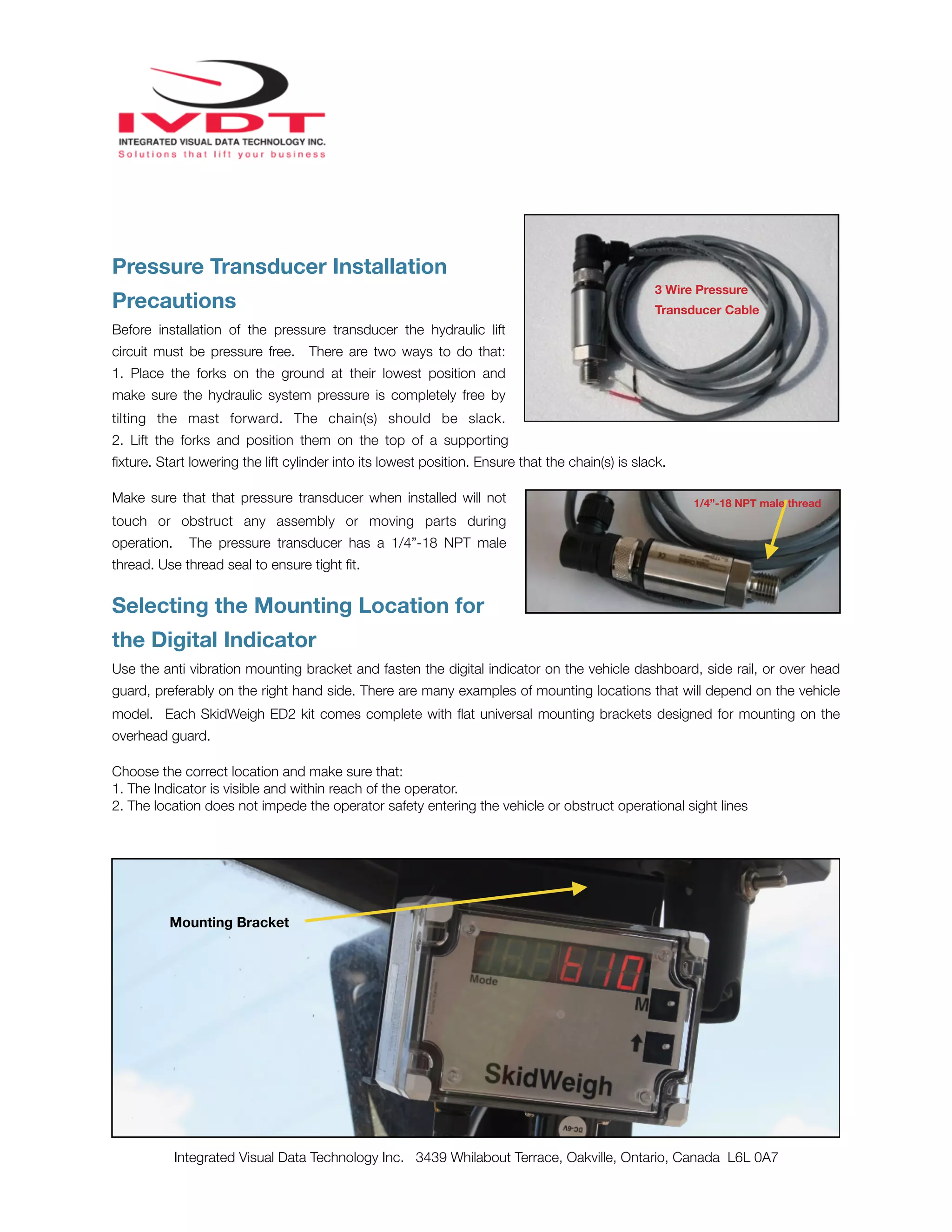 Forklift weighing scale with overload warning | PDF