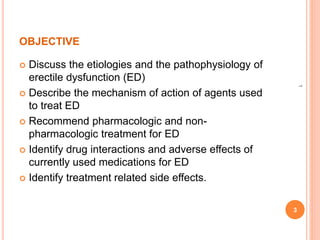 erectile dysfunction in male | PPTX