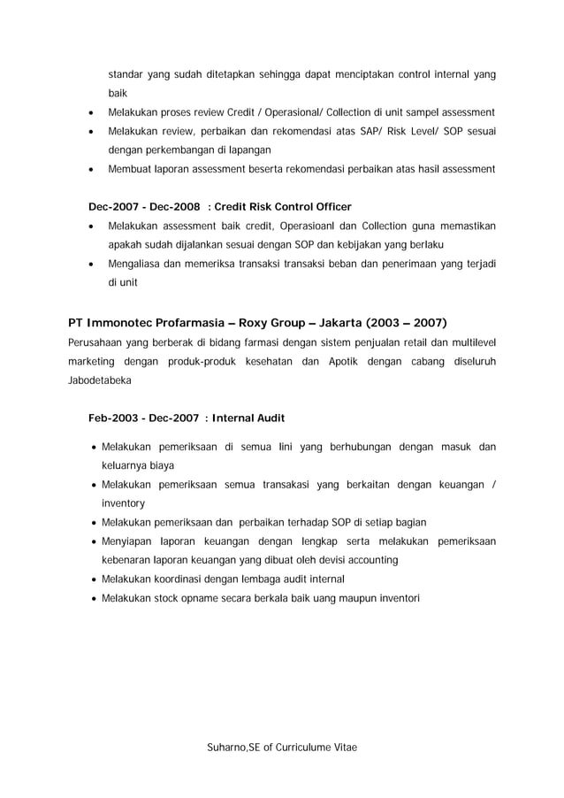 SUHARNO CV | PDF