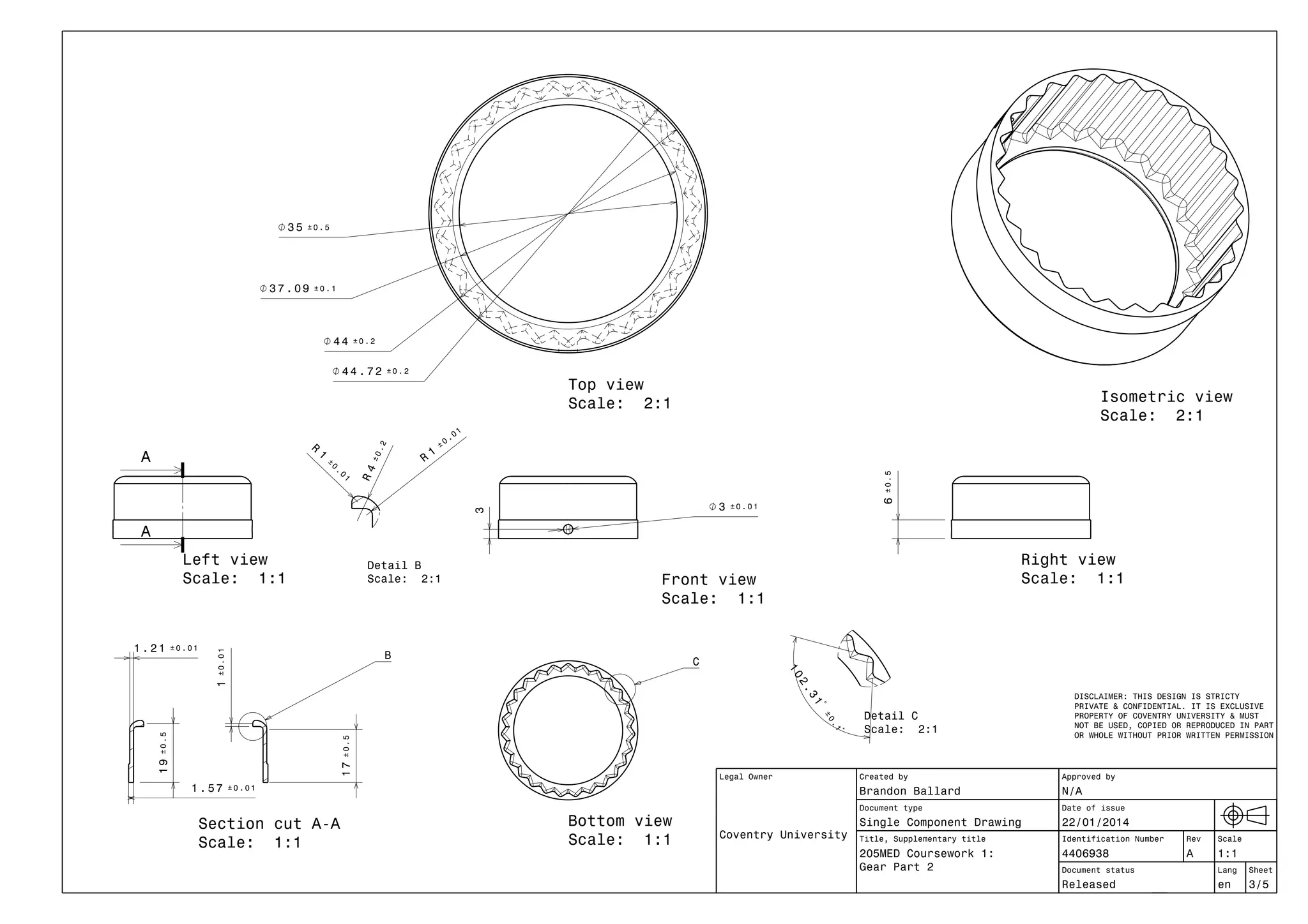 Gear Component of a Torque Tube | PPT