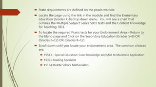 Ed 250 Praxis Test Introduction | PPT