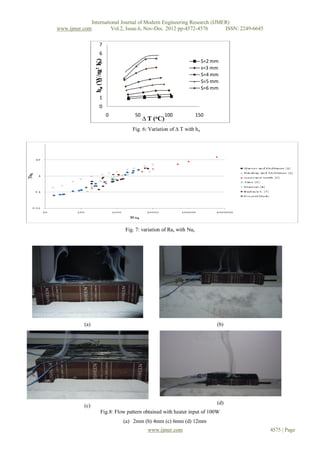 Experimental Investigation of Flow Pattern on Rectangular Fin Arrays under Natural Convection | PDF