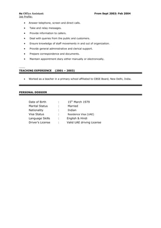 Bhavna Gupta -Resume | DOC