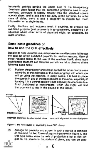 overhead projector guide | PDF