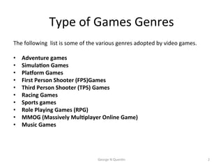 Game Genres | PDF