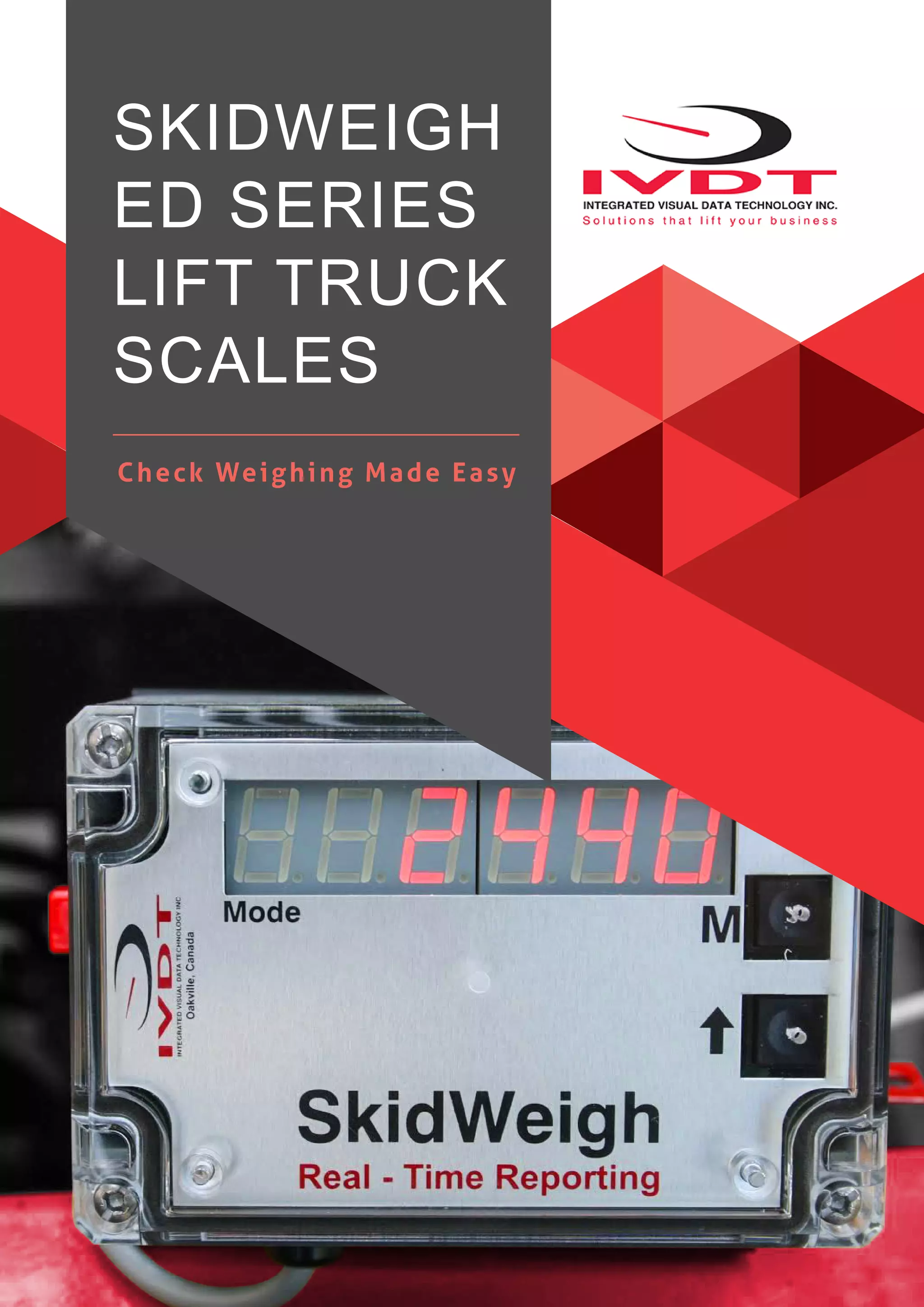 Forklift onboard Weighing Scales, ED2 Brochure | PDF