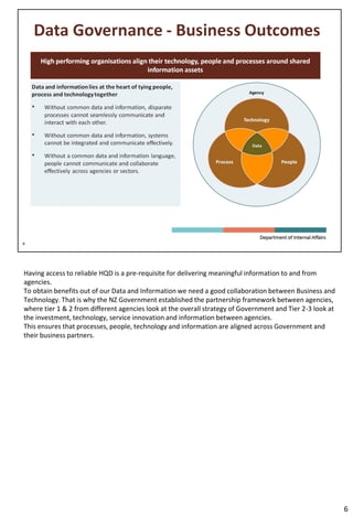 Data Governance - New Zealand Government | PDF
