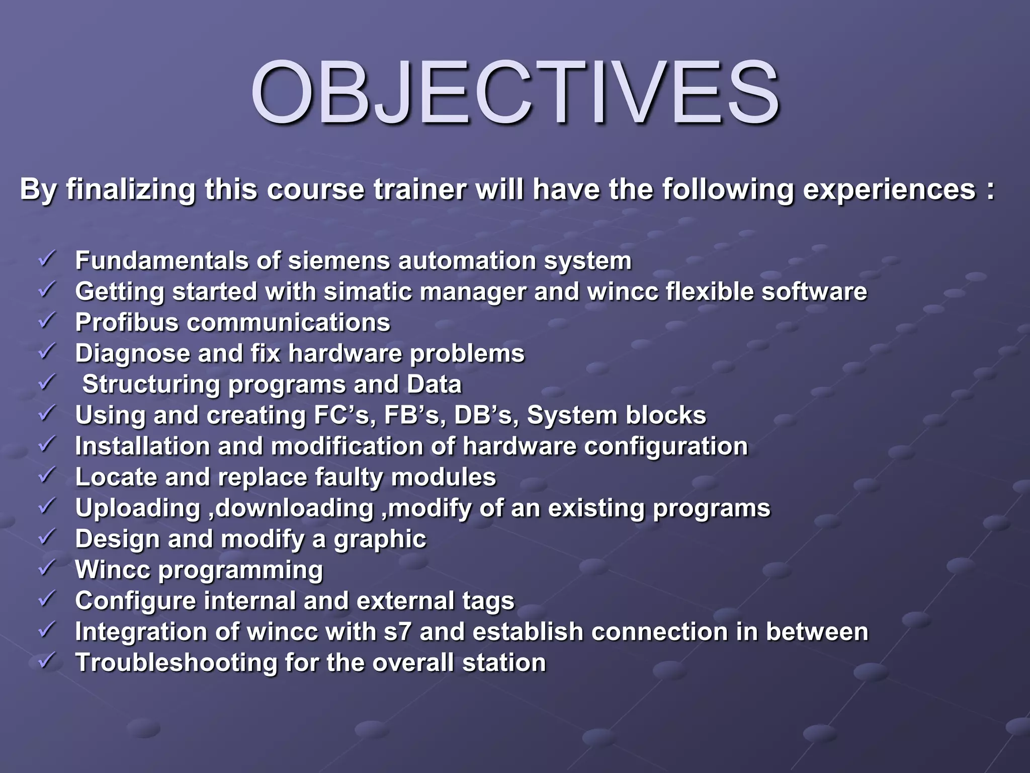 SIEMENS PLC S7-300&WINCC COURSE | PPSX