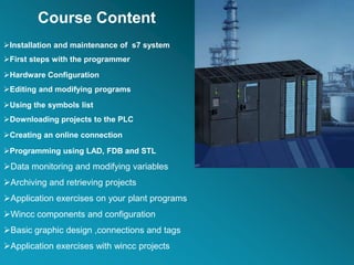 SIEMENS PLC S7-300&WINCC COURSE | PPSX