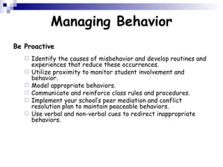 Classroom Management and Organization | PPT