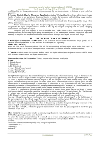 Comparison of Histogram Equalization Techniques for Image Enhancement of Grayscale images of ...