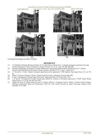 Comparison of Histogram Equalization Techniques for Image Enhancement ...