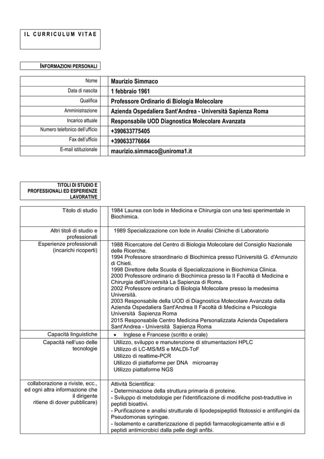 CV_PA_simmaco2016 | PDF