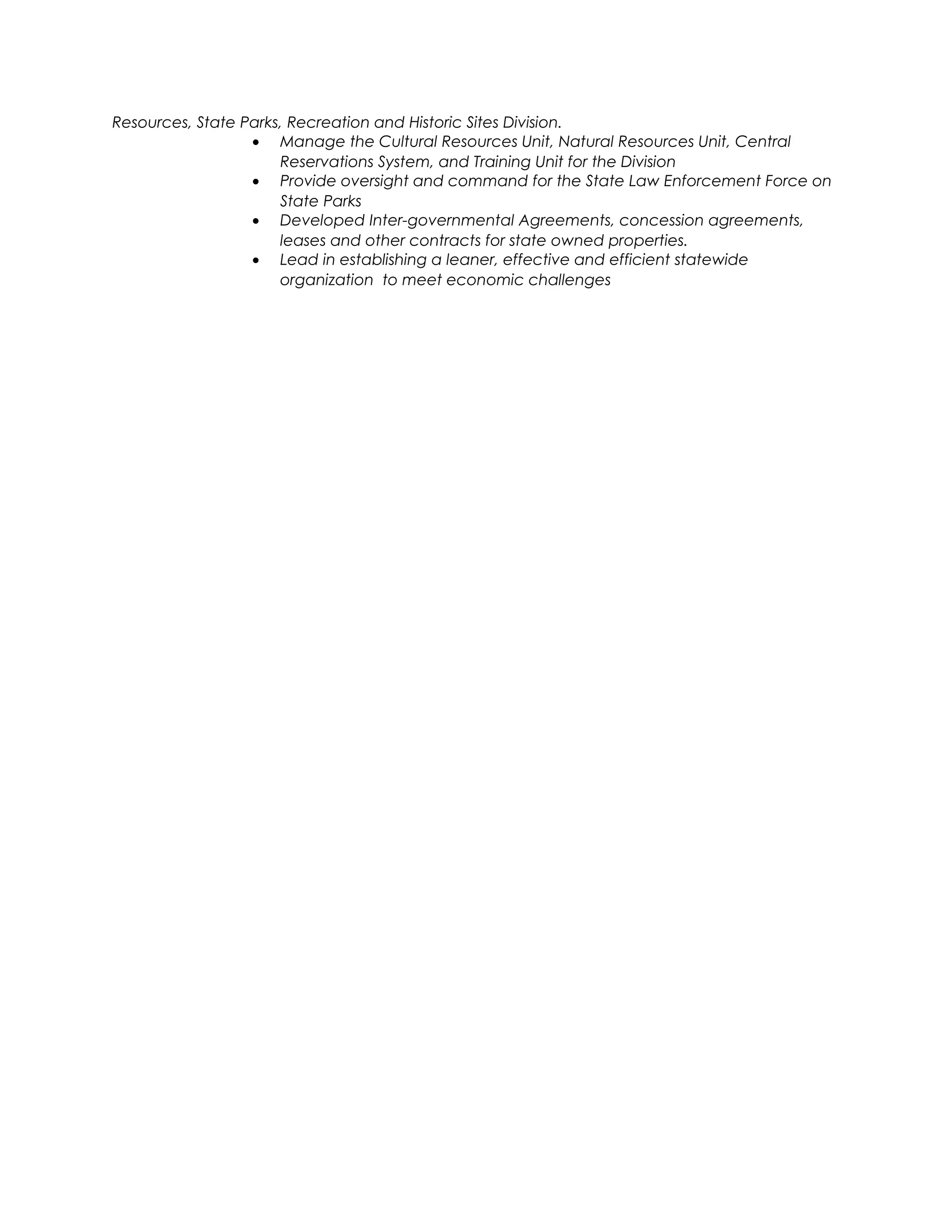 tim resume update 2014 | DOC | Outdoor Attractions | Attractions